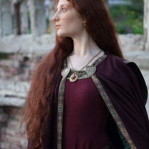 Medieval Woolen Cloak with Hood. Available in: black wool, ivory wool ...